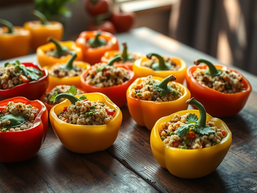 Stuffed Mini Bell Peppers - Kings Best Recipes